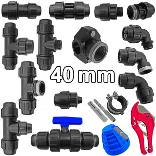 PP Klemmfittings und PE Rohr für Ihre Wasserleitung